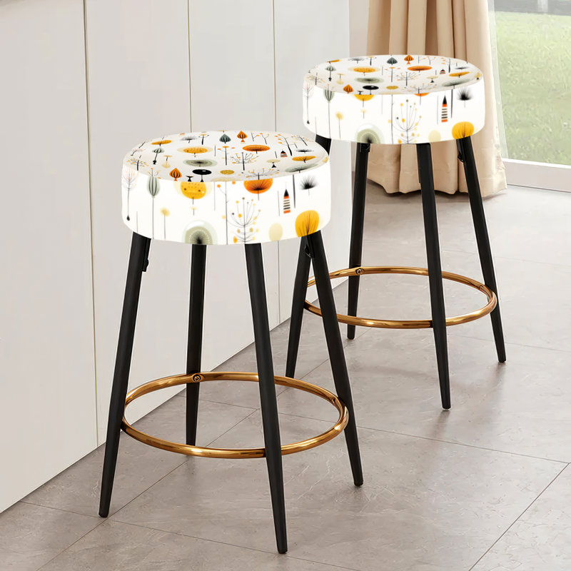 Design Art Danish Modern Sophistication Midcentury Bar Stools Set Of 2 Wayfair